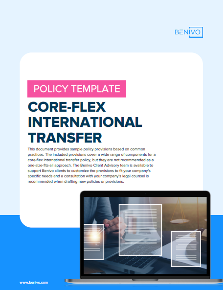 Core-Flex International Transfer Policy Template